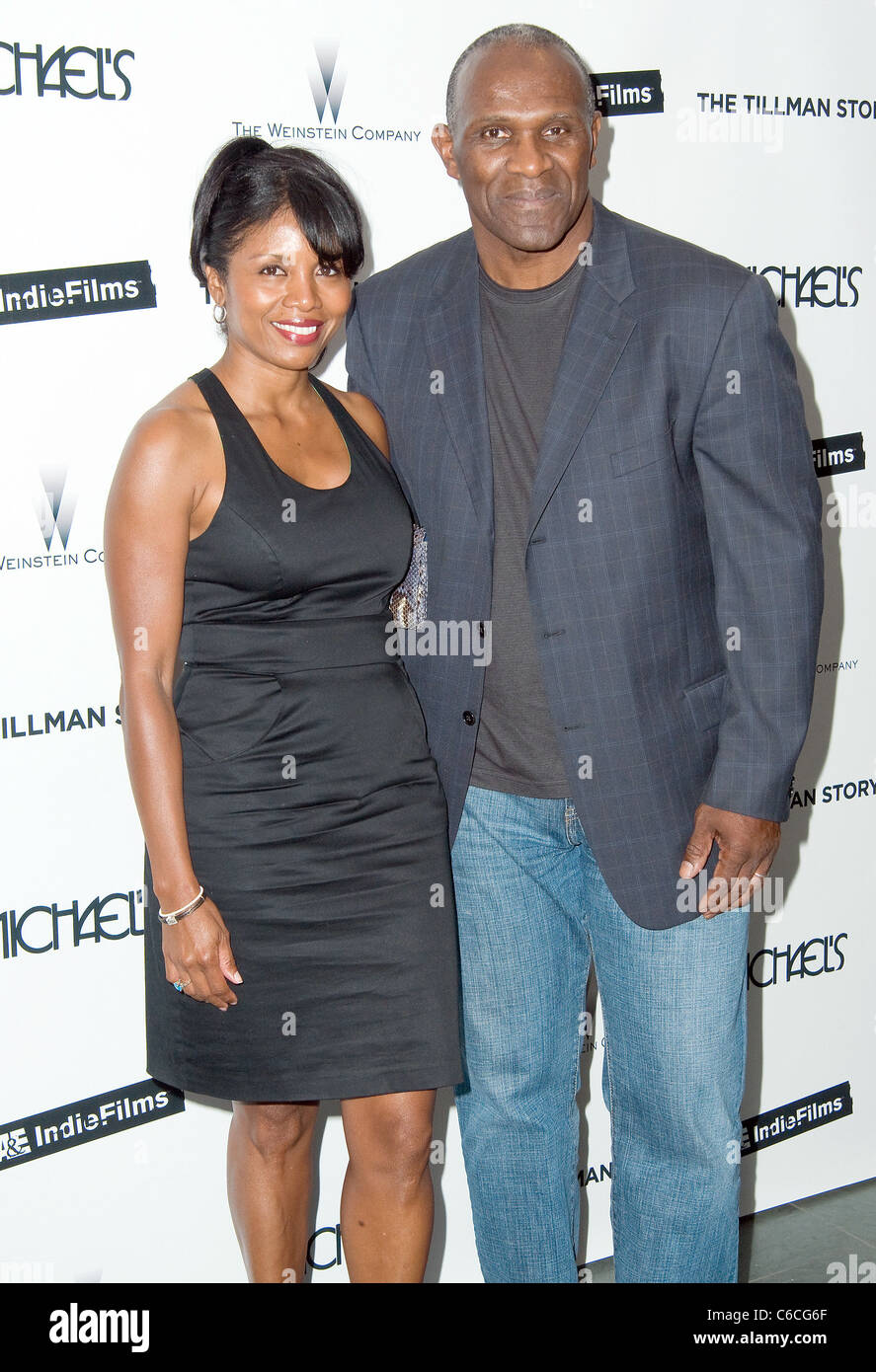Harry Carson and Marybelle Carson attend the premiere of 'The Tillman ...