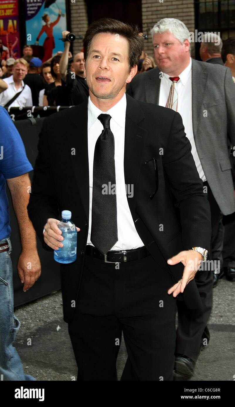 Mark Wahlberg outside The Ed Sullivan Theater for 'The Late Show' with ...