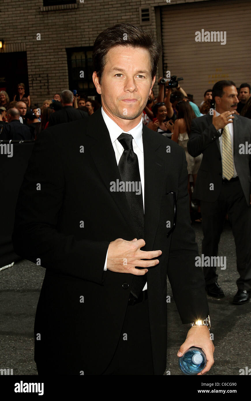 Mark Wahlberg outside The Ed Sullivan Theater for 'The Late Show' with ...
