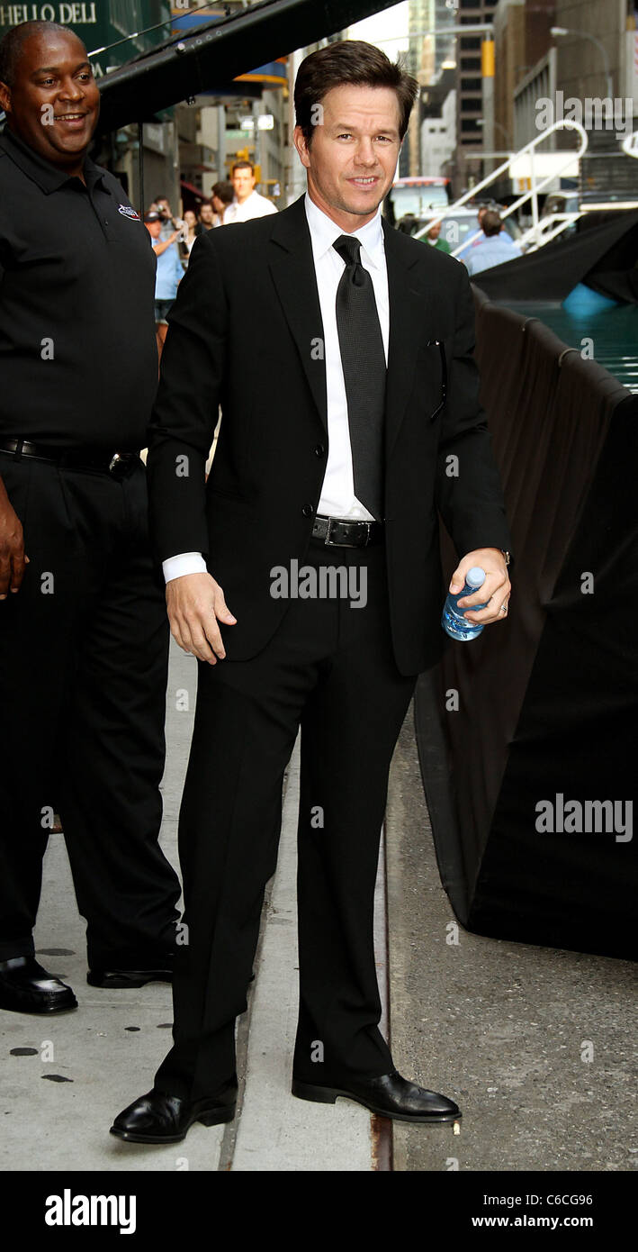 Mark Wahlberg outside The Ed Sullivan Theater for 'The Late Show' with ...