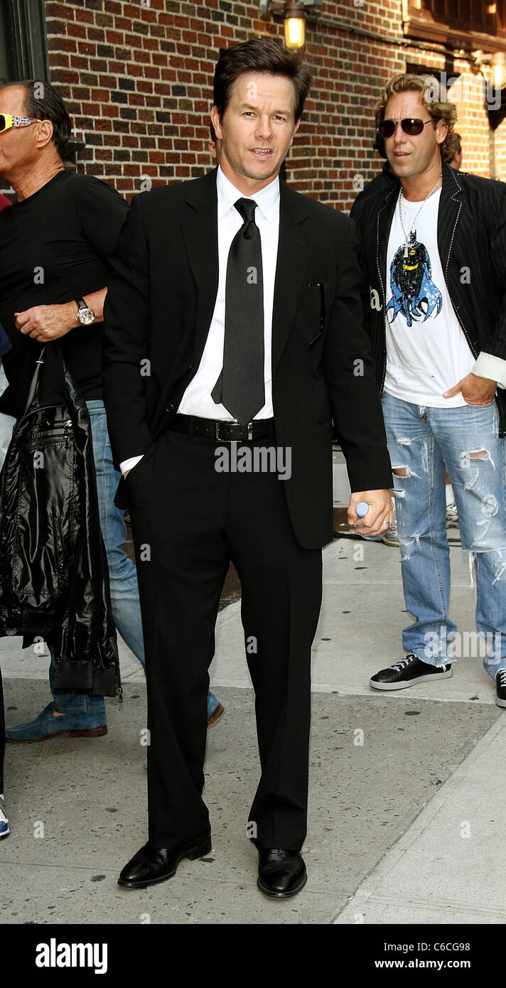 Mark Wahlberg outside The Ed Sullivan Theater for 'The Late Show' with ...