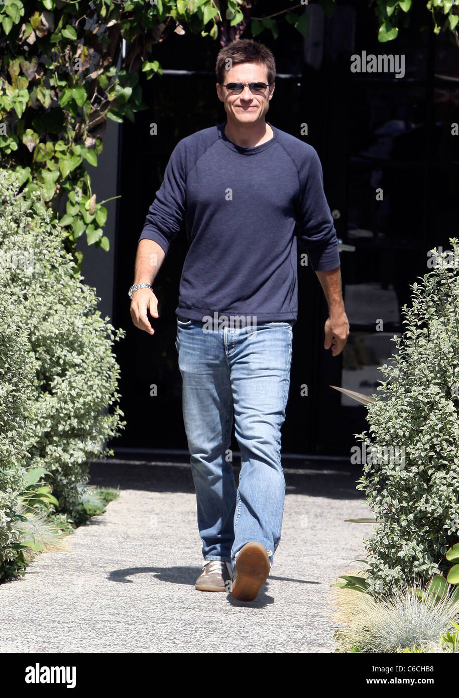 Jason Bateman leaves a hair salon in Beverly Hills Los Angeles ...