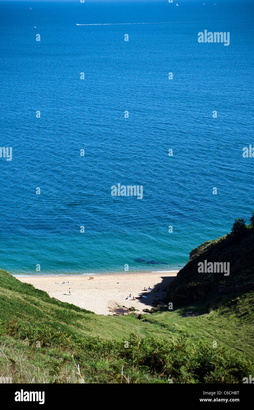 Sandy devon cove in south devon hi-res stock photography and images - Alamy