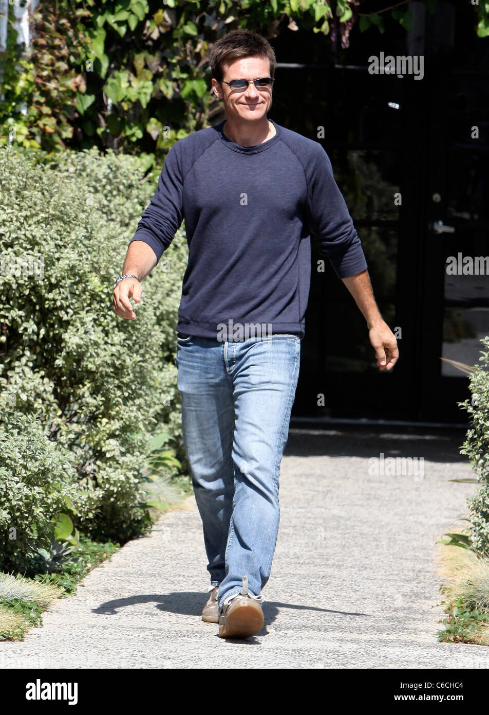 Jason Bateman leaves a hair salon in Beverly Hills Los Angeles ...