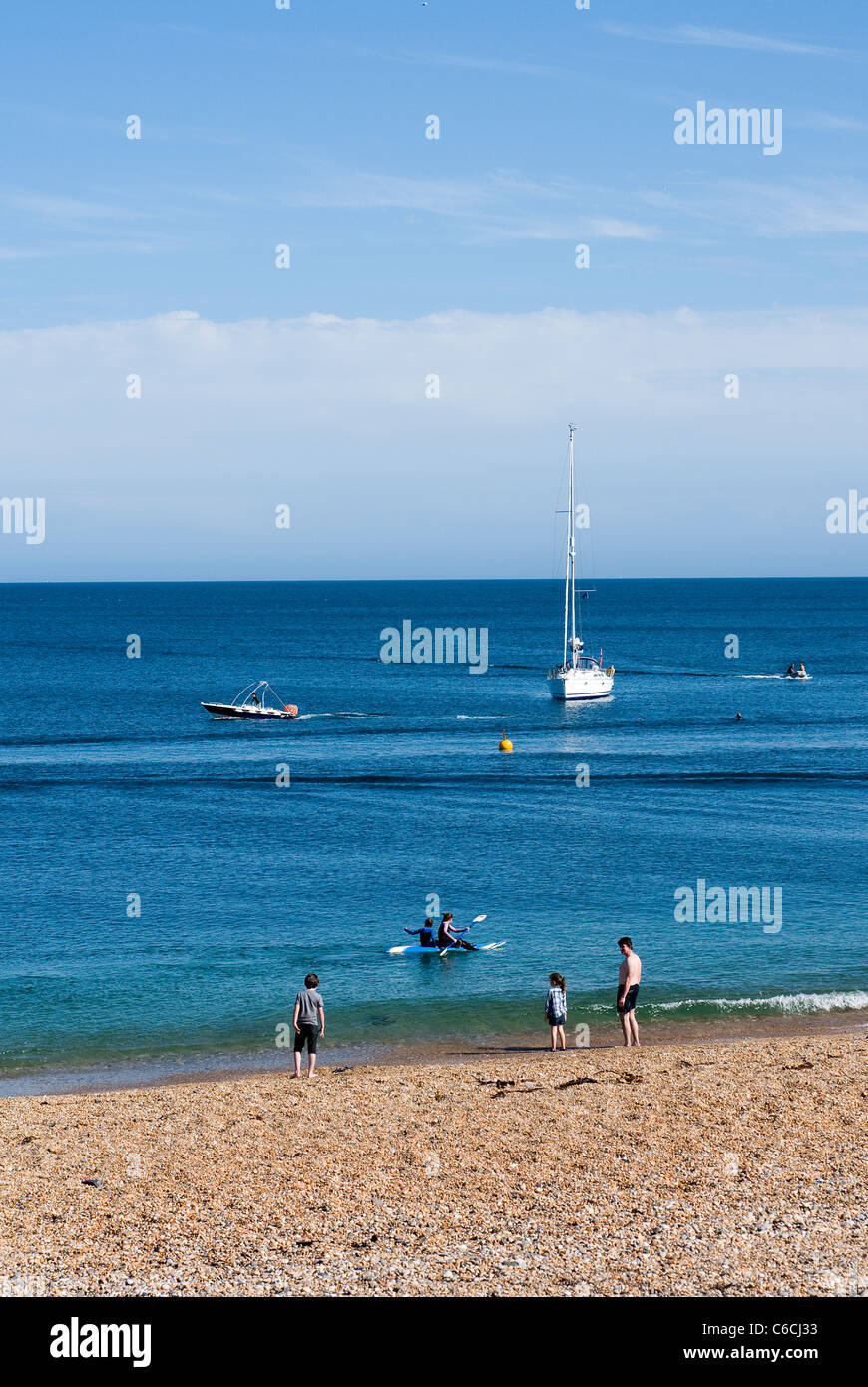boats at Slapton,Slapton Sands,Devon,D Day Landings,bay, beach,Village ...