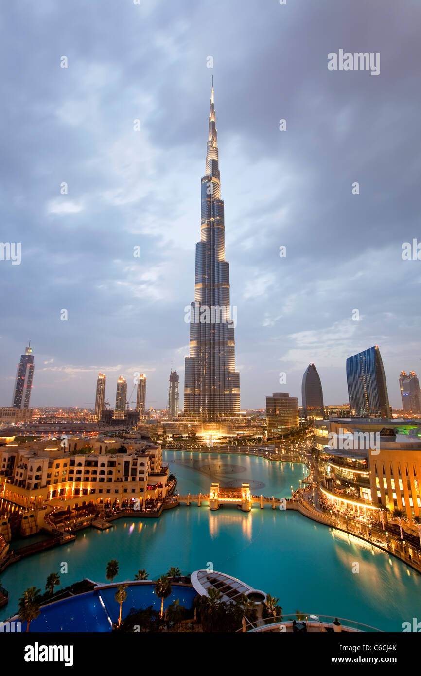 The Burj Khalifa, completed in 2010, the tallest man made structure in ...