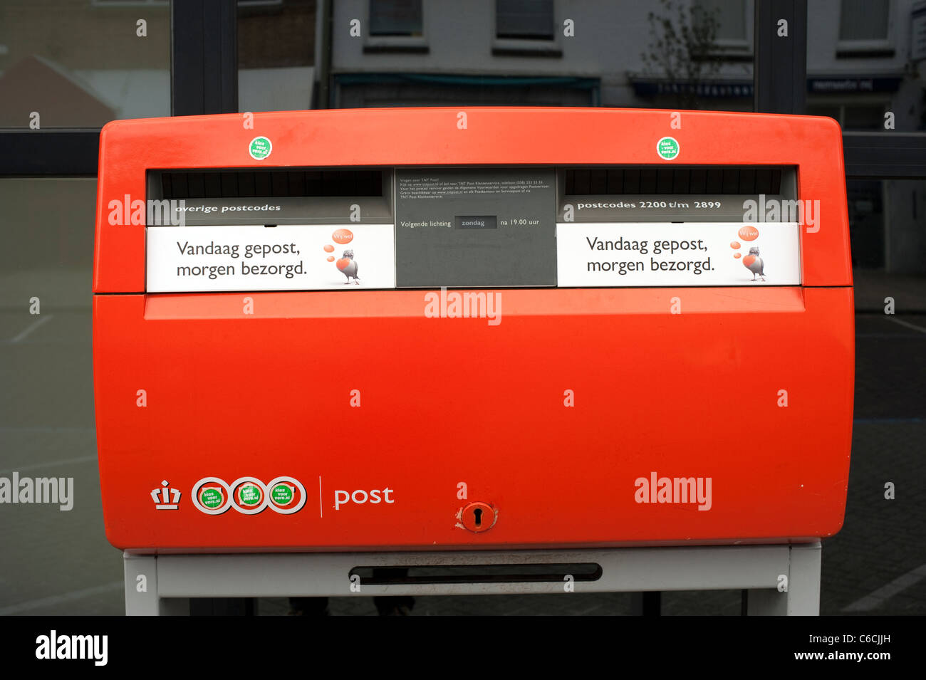 Dutch Post Office Letter Box Wassenaar Netherlands Holland Europe Stock ...