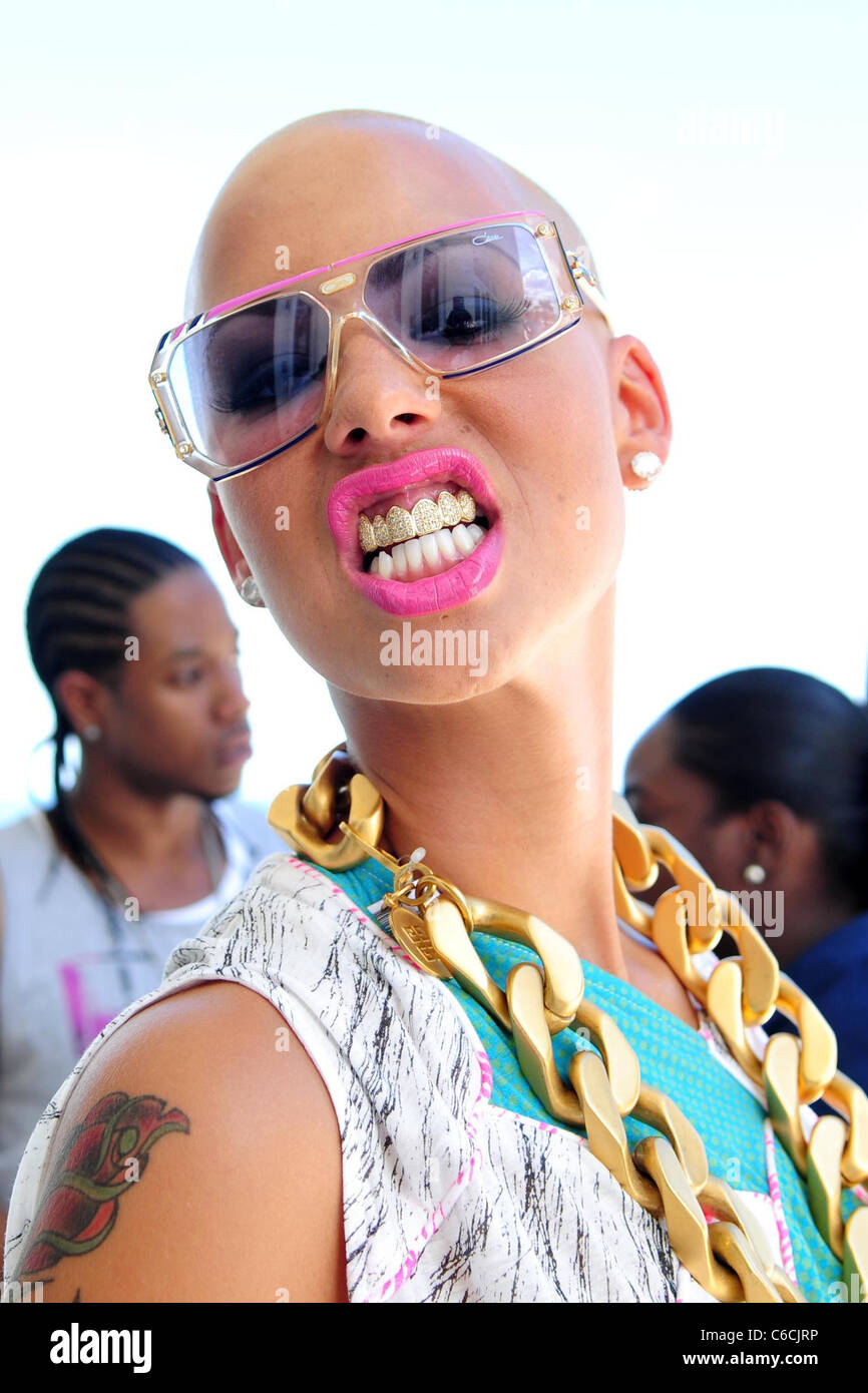 Amber Rose Behind-the-scenes of a cover shoot for Hip-Hop Weekly's inaugural 'Swimsuit and ...