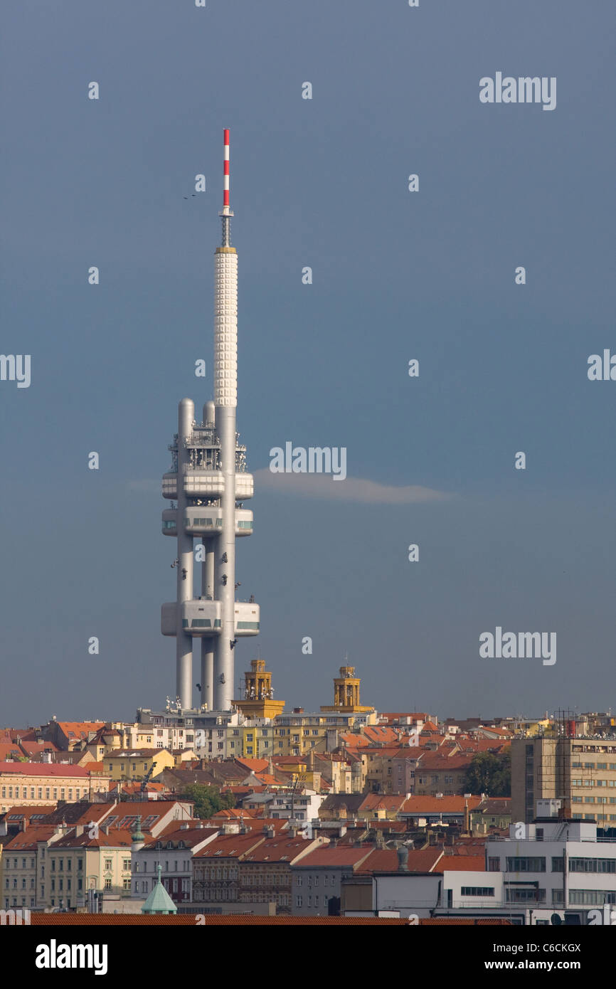 Czech Republic Prague Vinohrady Television Tower Stock Photo - Alamy