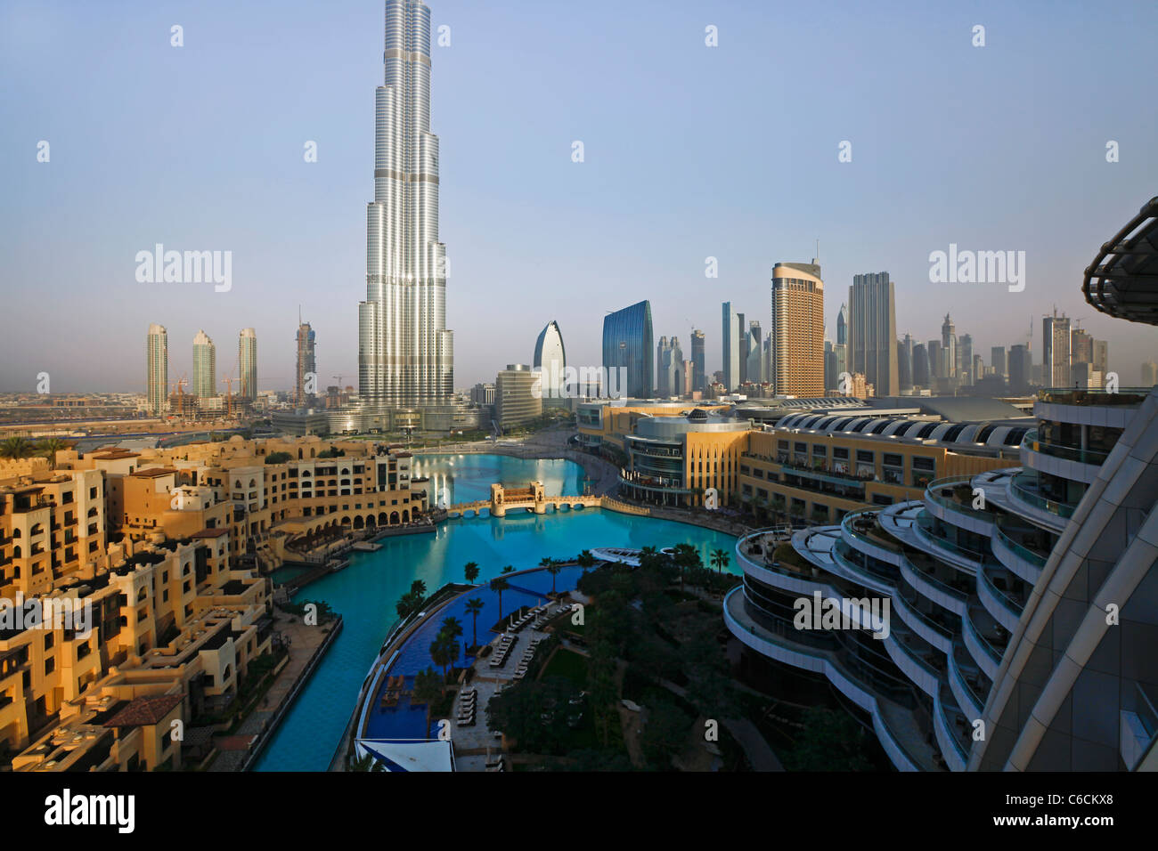 The Burj Khalifa, completed in 2010, the tallest man made structure in ...