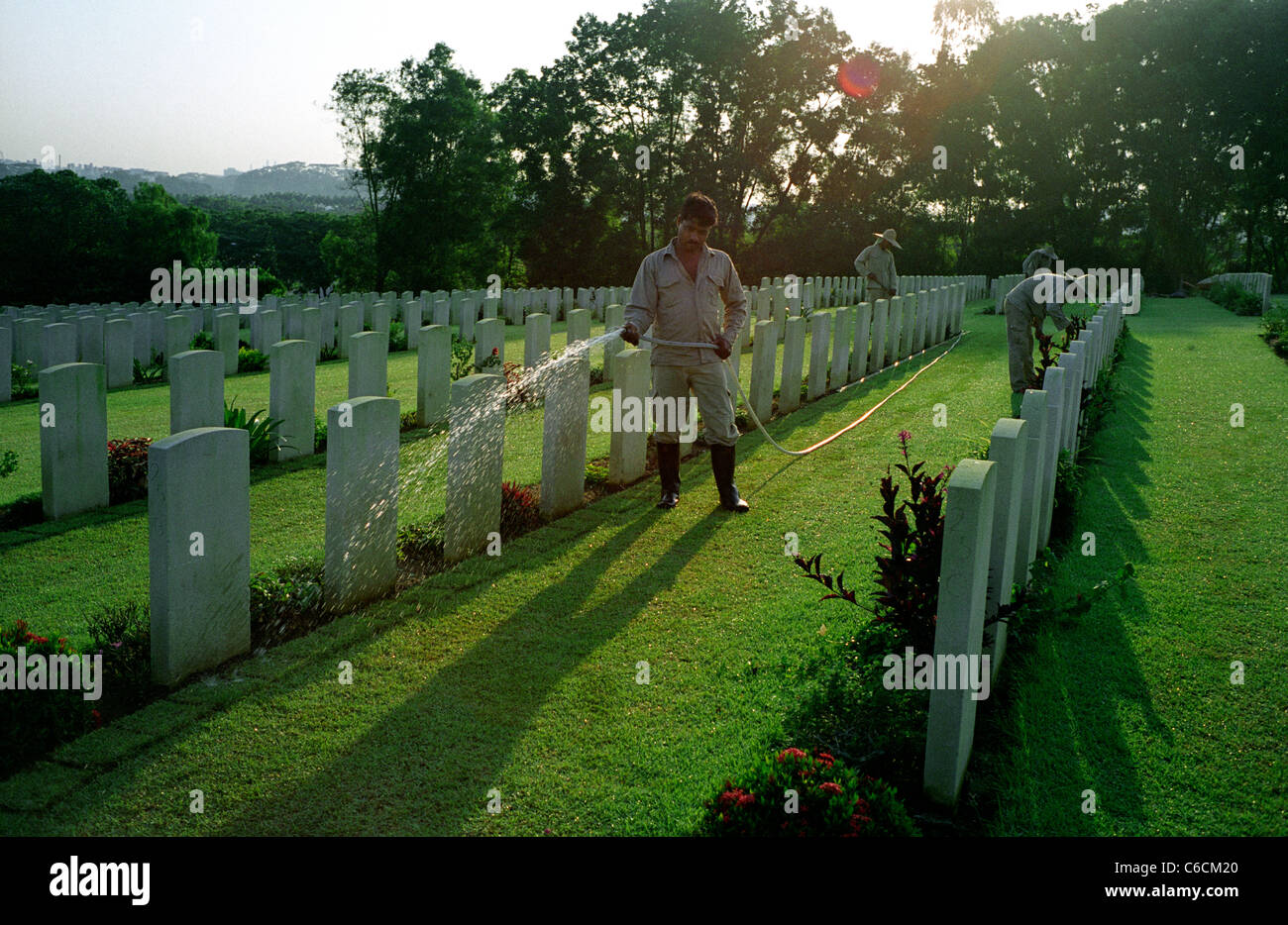 Kranji War Cemetery and Kranji Military cemetery Singapore, maintained ...