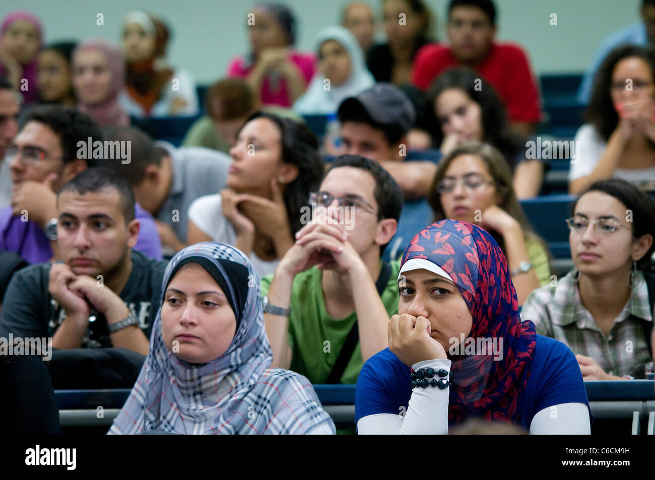 EGYPT, CAIRO: Students at the private and elite German University in ...