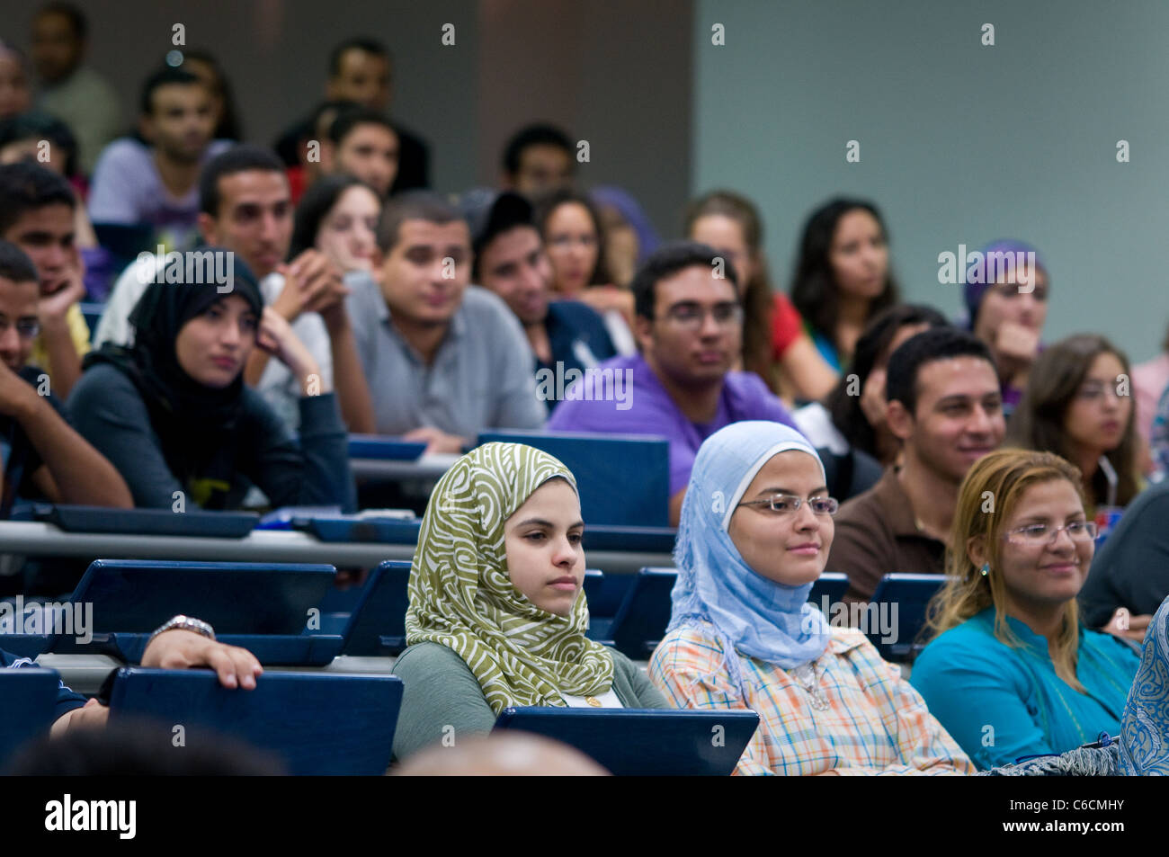 EGYPT, CAIRO: Students at the private and elite German University in ...