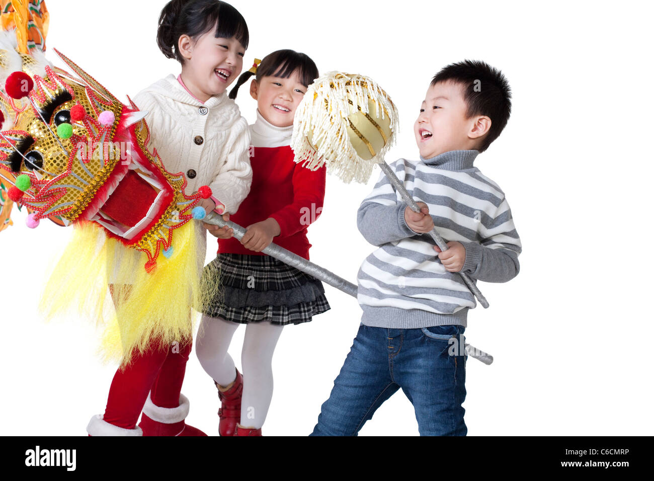 Three Cute Chinese children Stock Photo - Alamy
