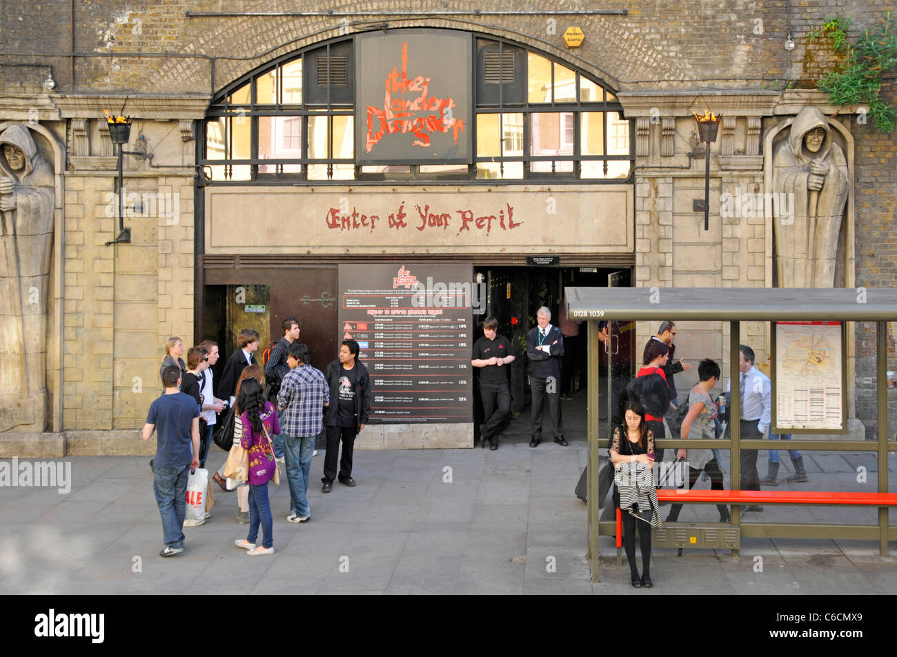 Entrance to The London Dungeon visitor attraction operated by Merlin ...