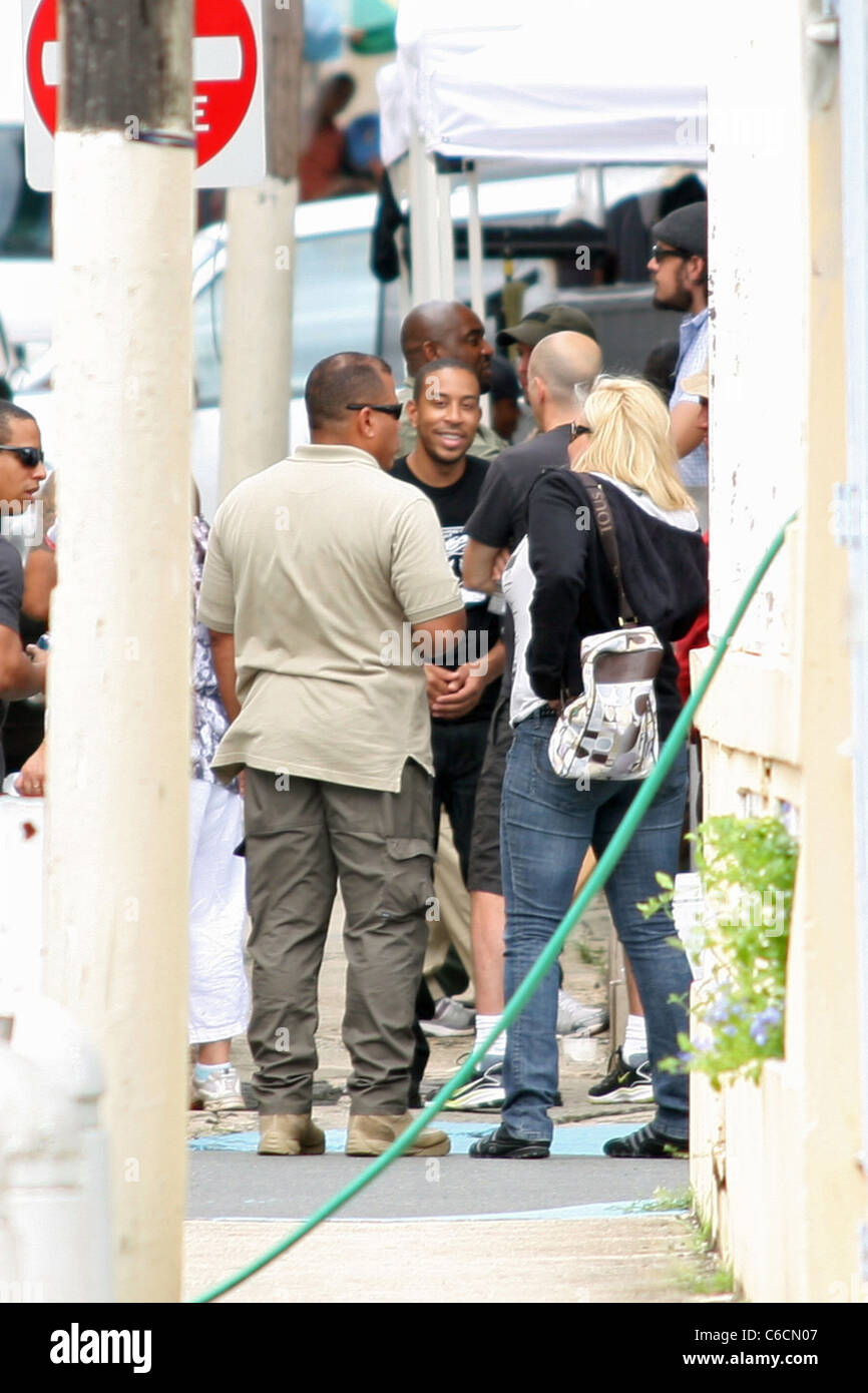 Ludacris on the set of 'Fast Five' Rio Piedras, Puerto Rico - 14.07.10 ...