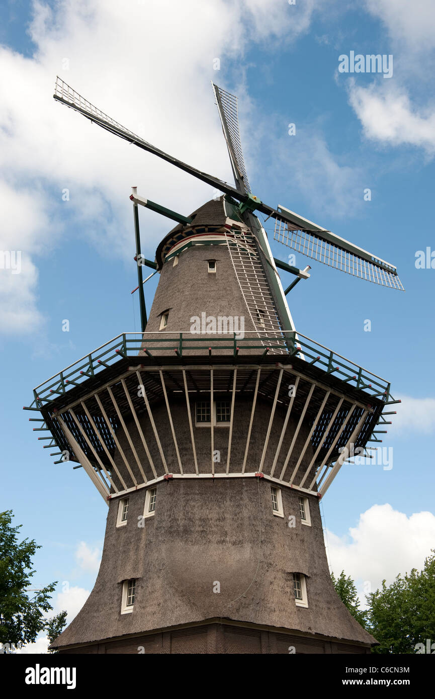 Traditional Old Dutch Windmill Amsterdam Netherlands Holland Europe ...