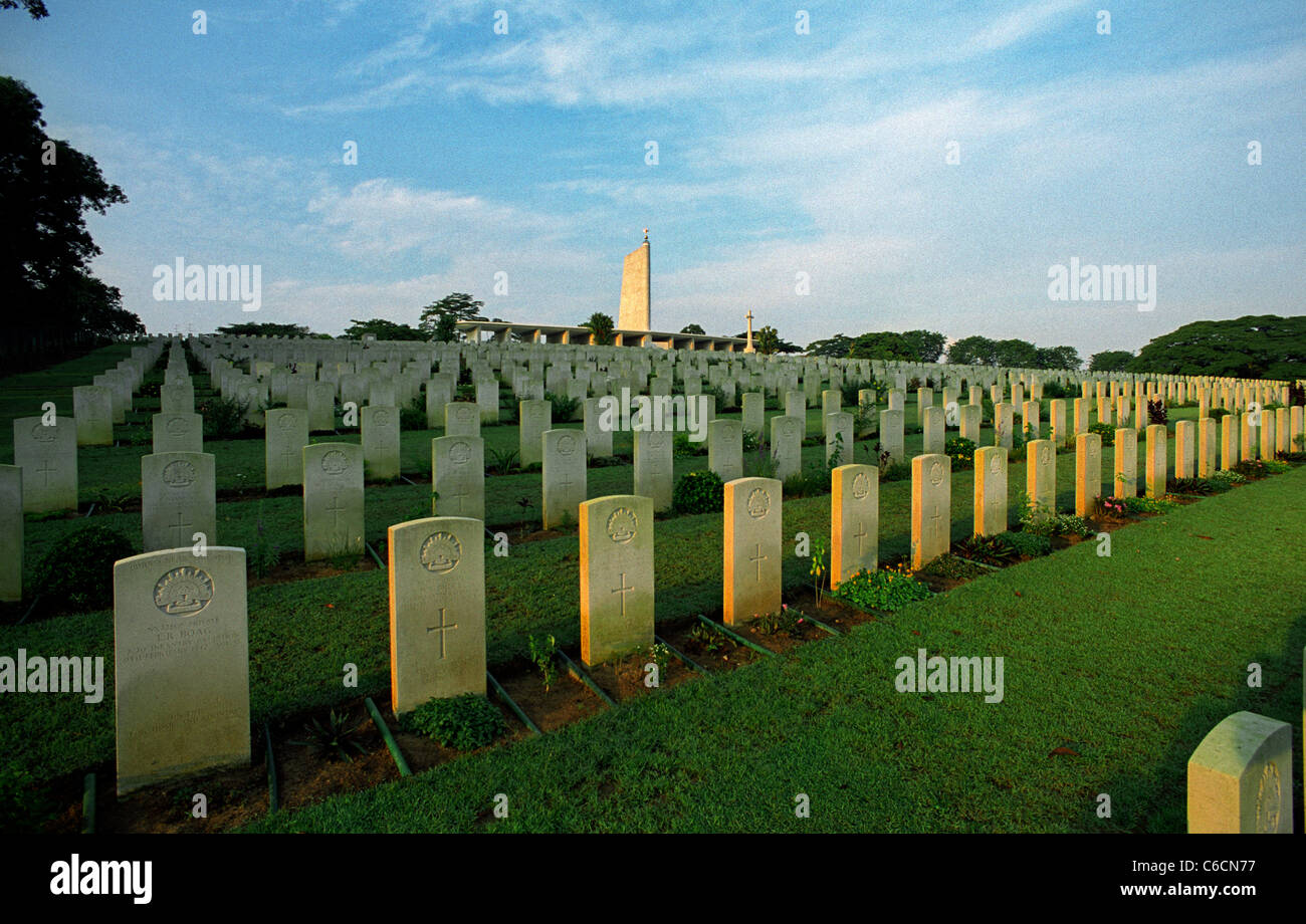 Kranji War Cemetery and Kranji Military cemetery Singapore, maintained ...