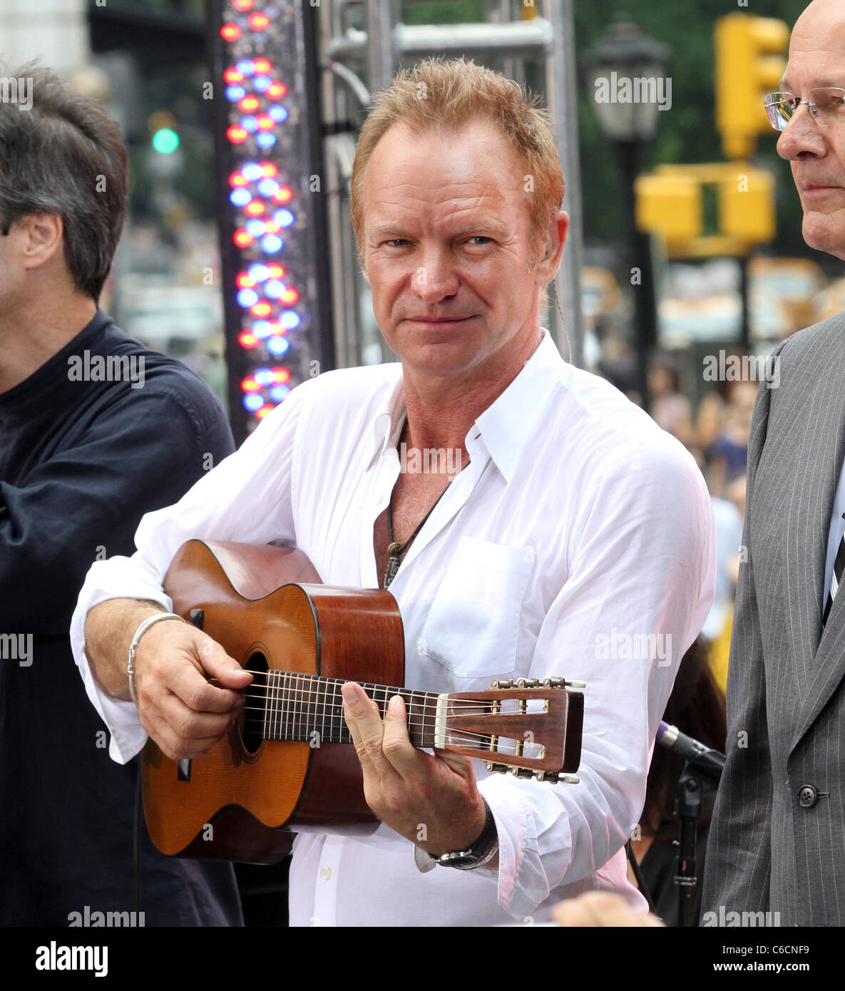 Sting aka Gordon Sumner performing live on CBS' 'Early Show' as part of ...