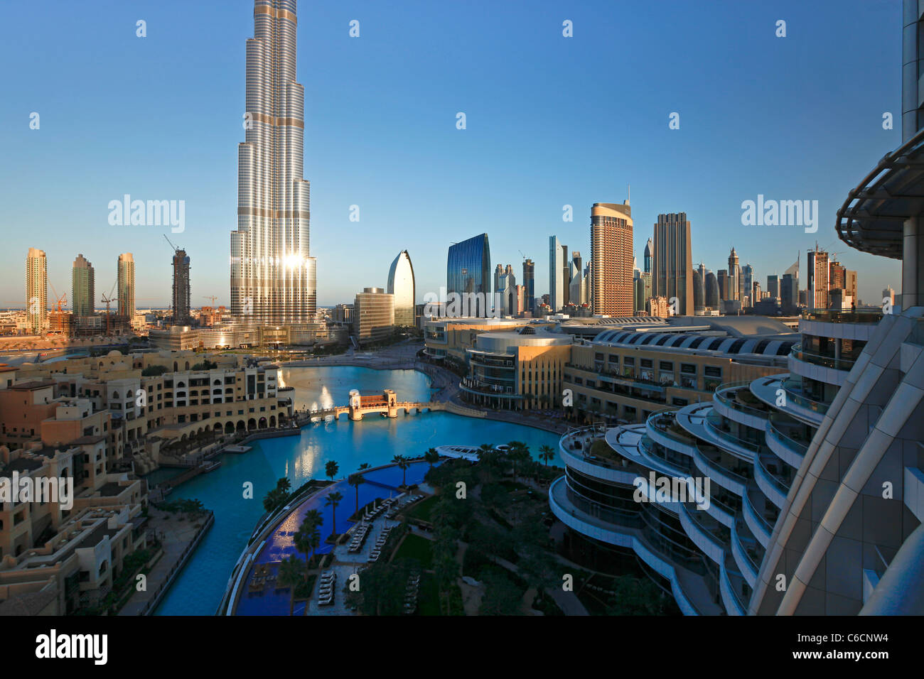 The Burj Khalifa, completed in 2010, the tallest man made structure in ...