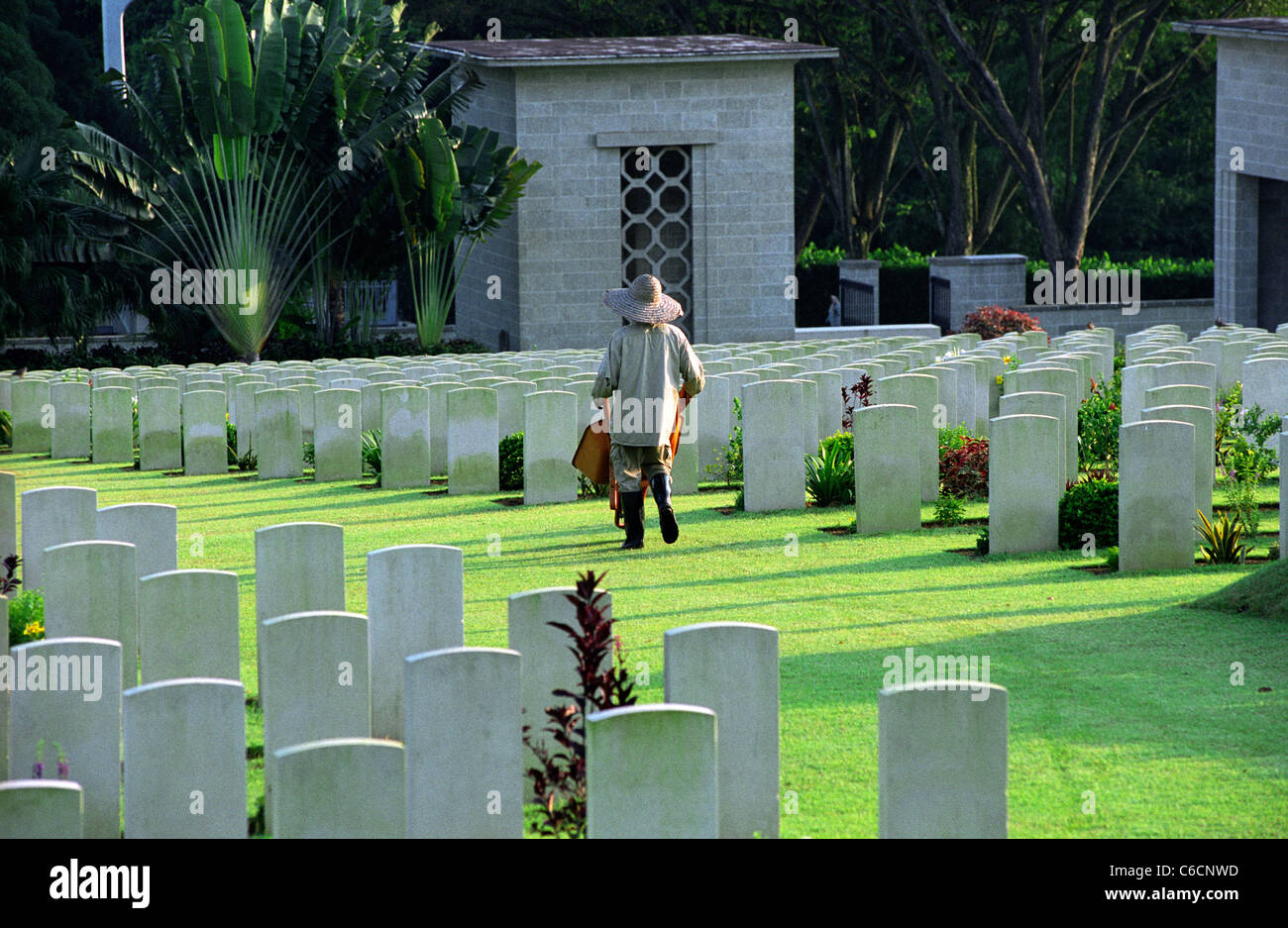 Kranji War Cemetery and Kranji Military cemetery Singapore, maintained ...