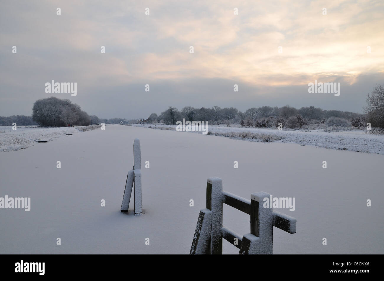 Dutch winter scene Stock Photo - Alamy