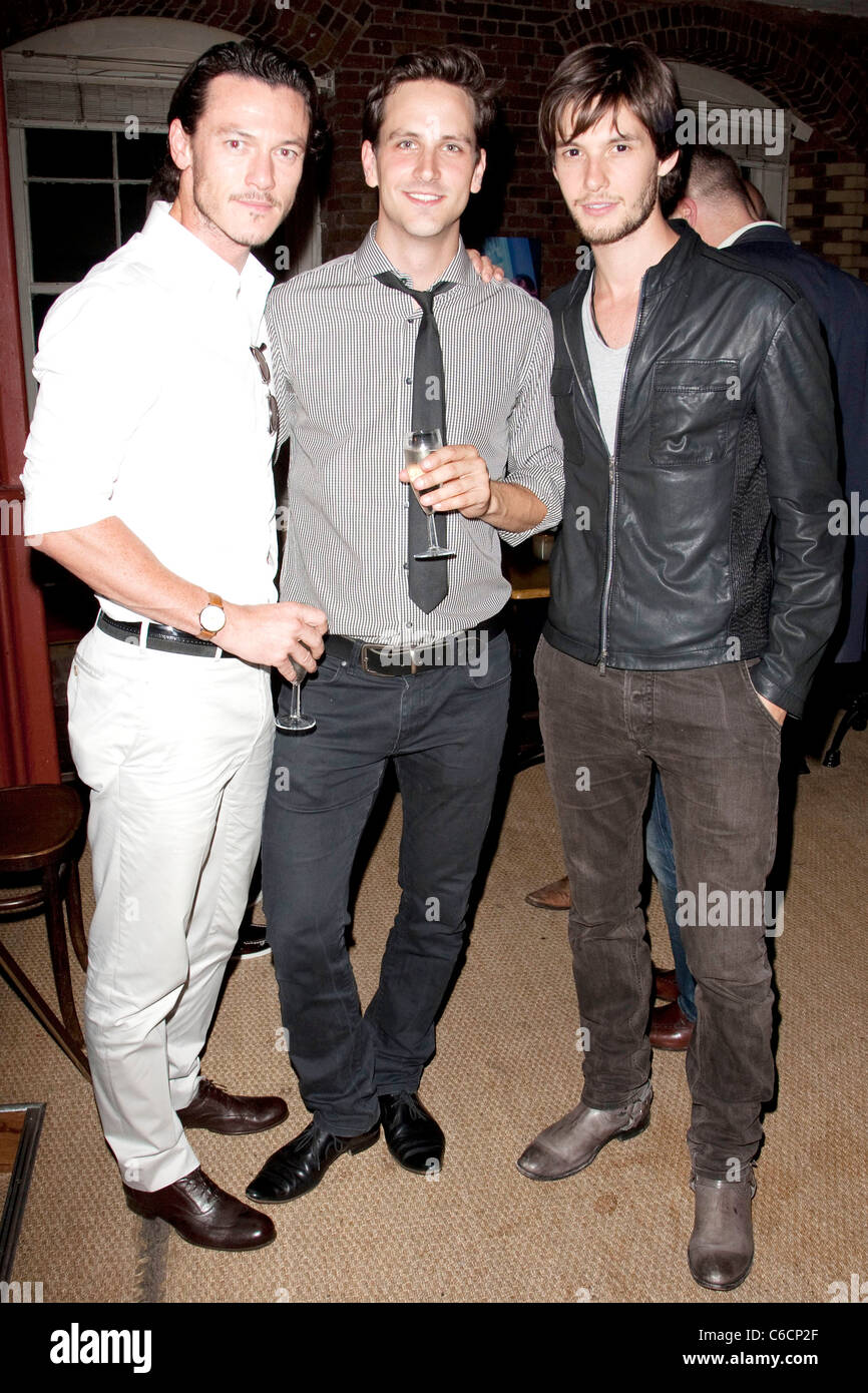 Luke Evans, Dominic Tighe and Ben Barnes attend the after party on ...