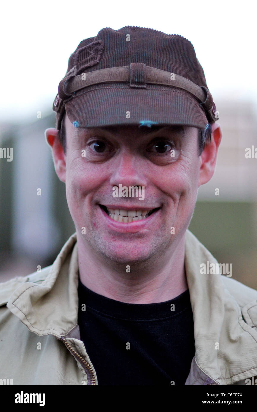 Kevin Eldon on the second day of Latitude Festival in Henham Park ...