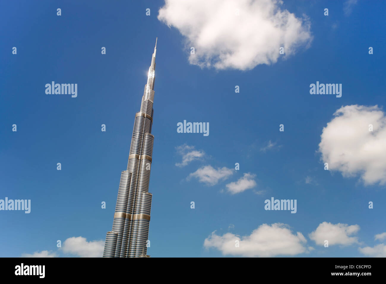 The Burj Khalifa, completed in 2010, the tallest man made structure in ...