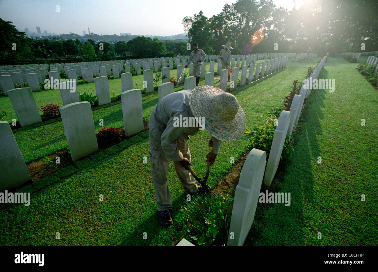 Kranji War Cemetery and Kranji Military cemetery Singapore, maintained ...