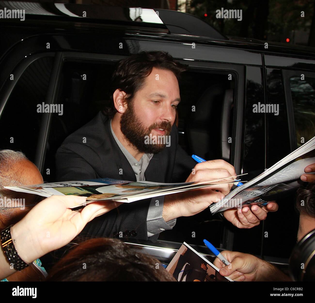 Paul Rudd outside ABC studios for an appearance on 'Live with Regis and ...