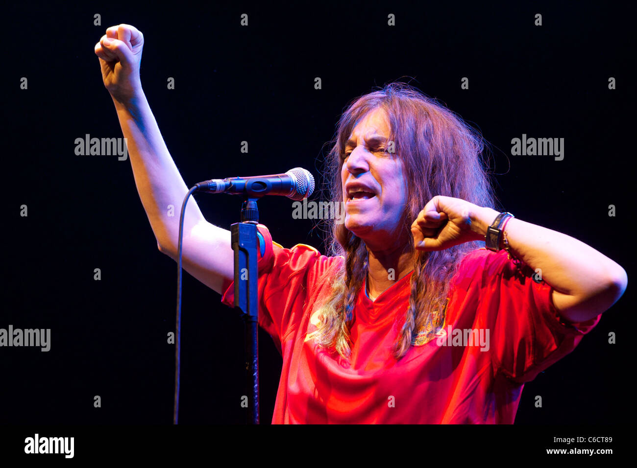 Patti Smith performs in concert during 'Veranos de la Villa' music ...
