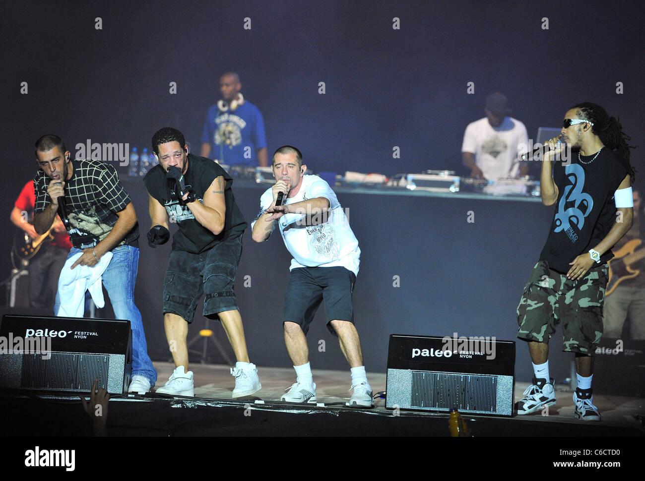 Joeystarr and Kool Shen French hip hop group NTM performing live in ...