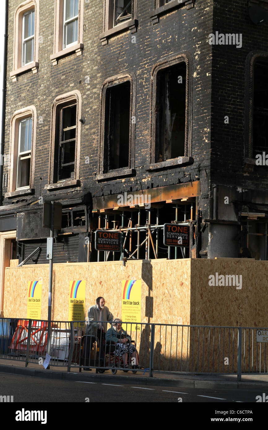 Damage to shops, houses and property after riots and looting in Croydon ...