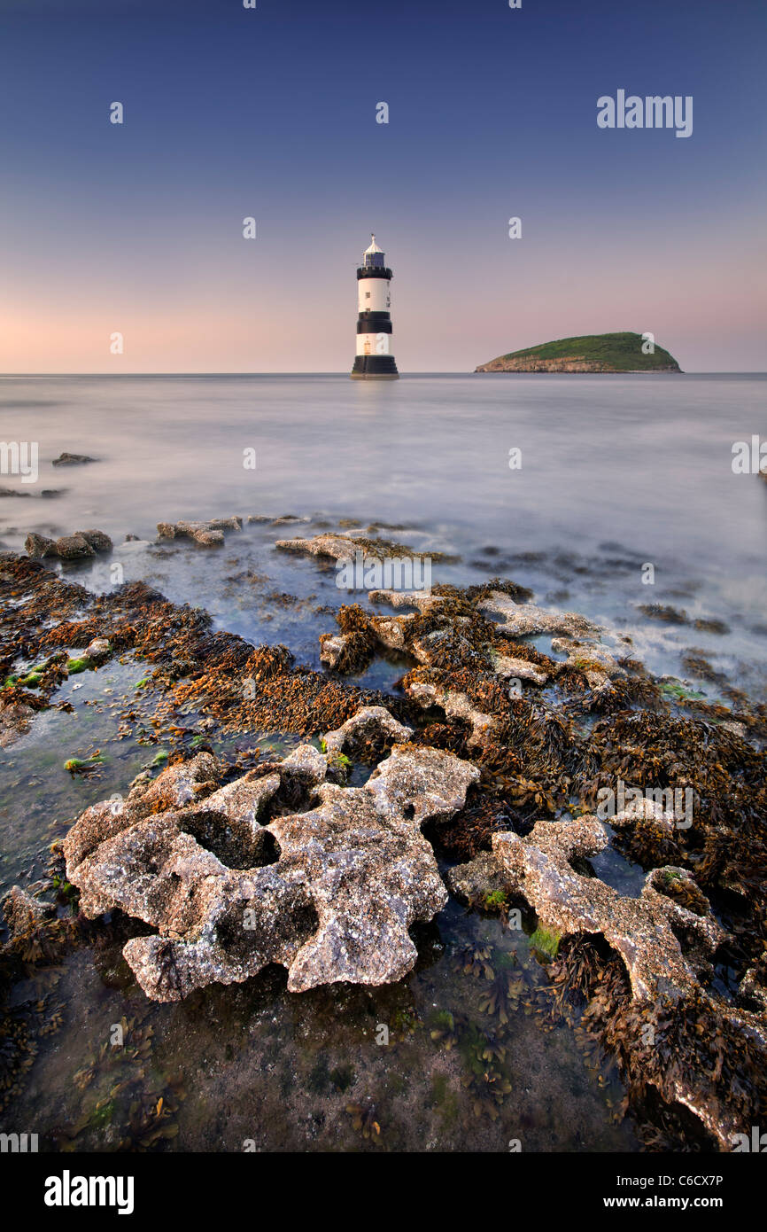 Penmon Point Lighthouse on the isle of Anglesey, Wales Stock Photo - Alamy