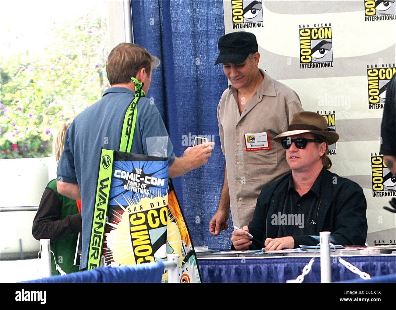Val Kilmer Signs autographs during Comic Con 2010 held at the San Diego ...