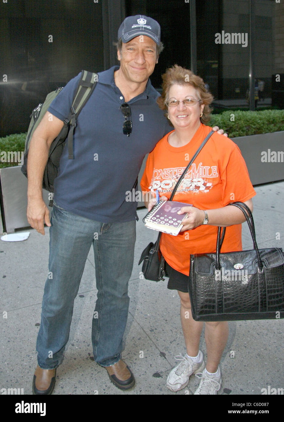 Mike Rowe of Discovery Channel's 'Dirty Jobs', leaving the Ritz ...