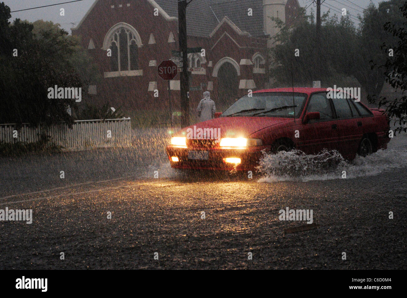Flash flooding in the south-eastern suburbs of Melbourne, Australia in ...