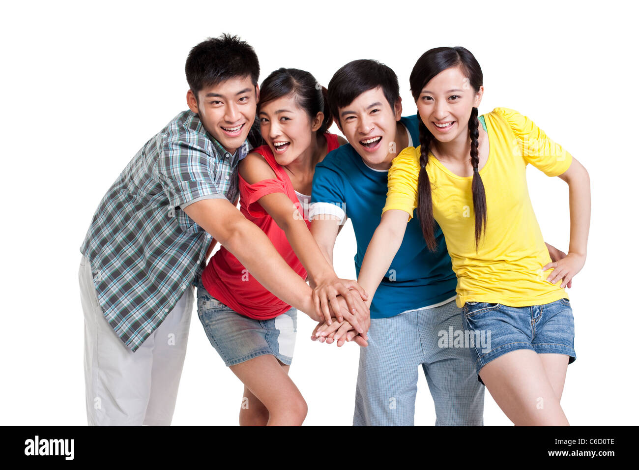 Portrait of a group of friends Stock Photo - Alamy