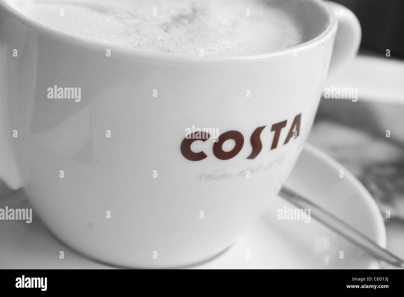 Image large latte in costa hi-res stock photography and images - Alamy