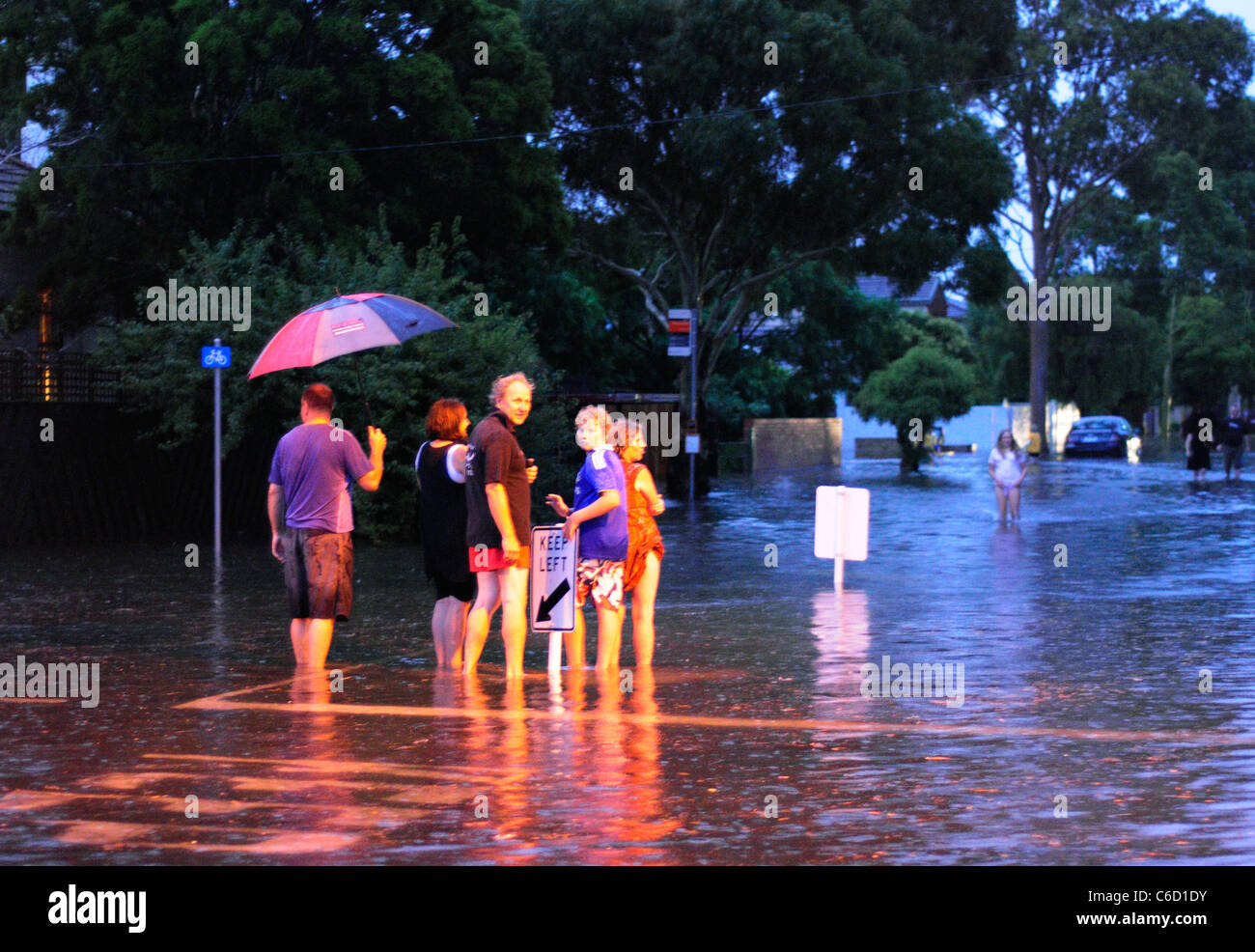 Flash flooding in the south-eastern suburbs of Melbourne, Australia in ...
