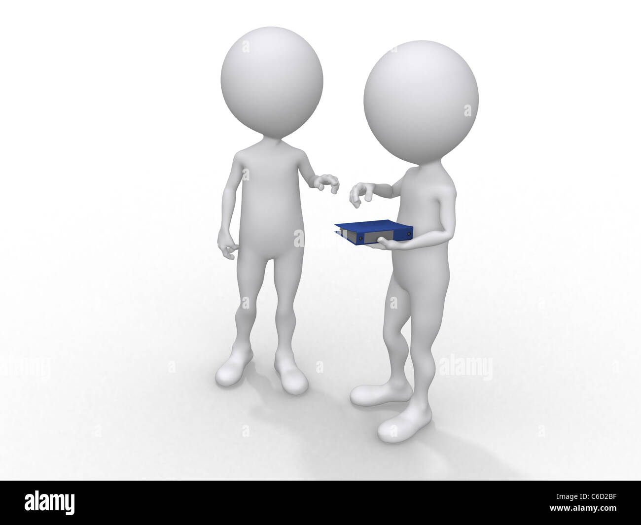 3d rendered illustration of two business guys Stock Photo - Alamy