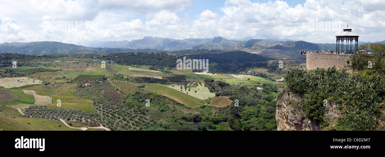 Bridge over deep gorge ronda hi-res stock photography and images - Alamy