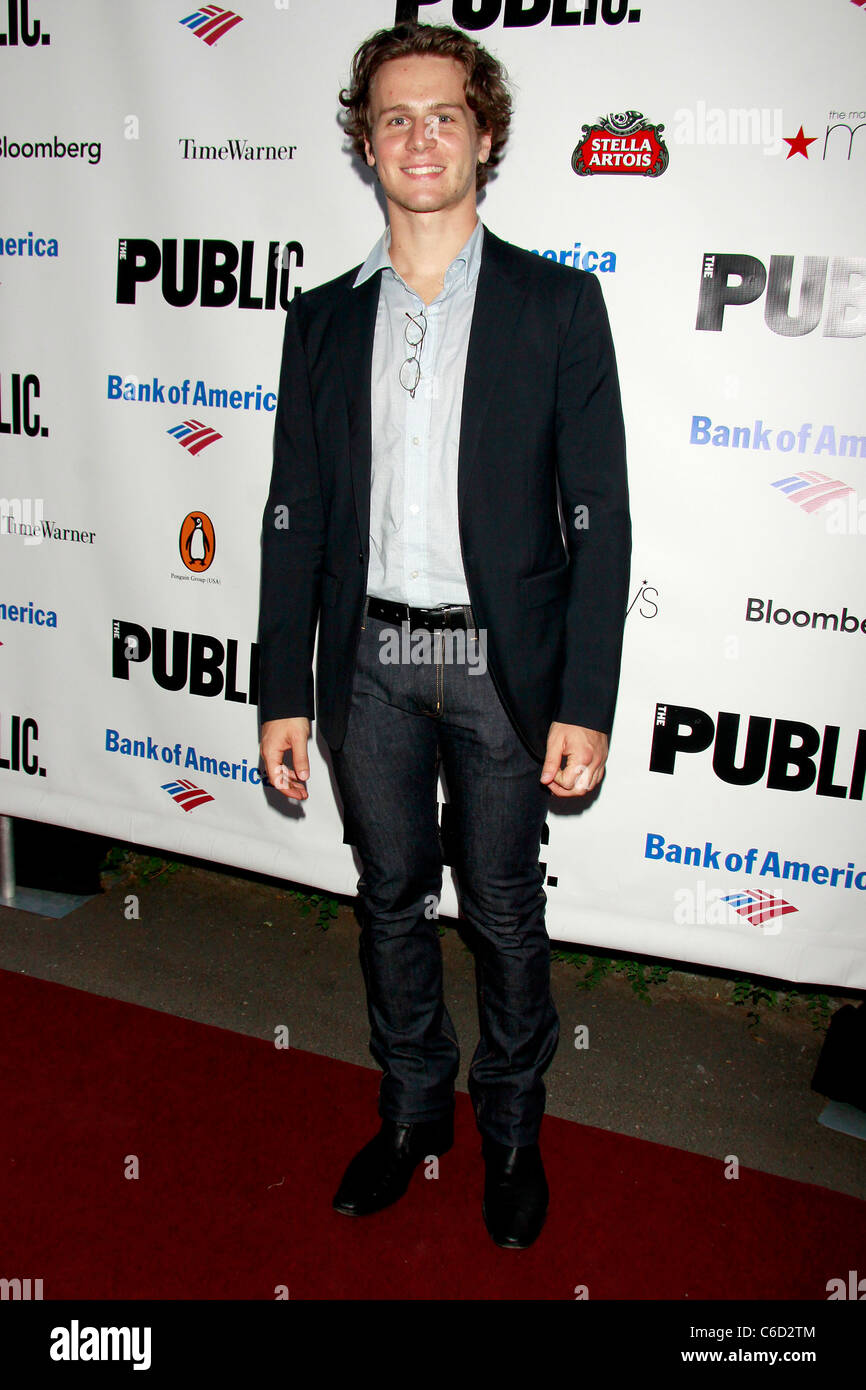 Jonathan Groff from Glee The Public Theater's Annual Gala featuring a ...