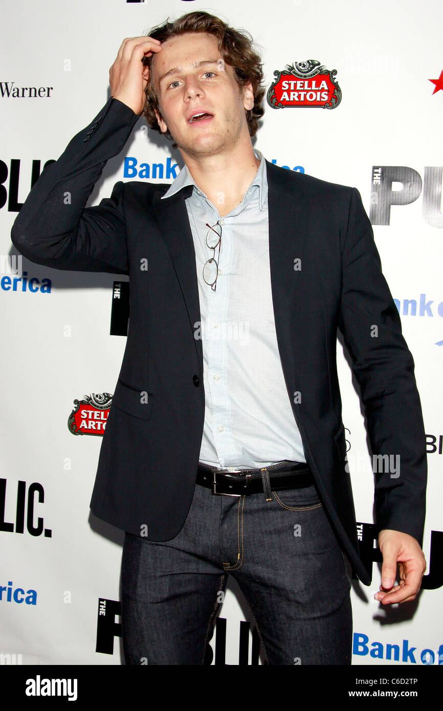 Jonathan Groff from Glee The Public Theater's Annual Gala featuring a ...