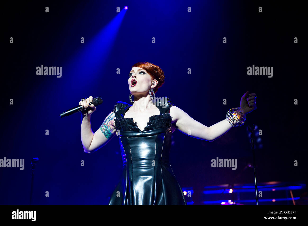Ana Matronic Scissor Sisters performing live at Brixton Academy London ...