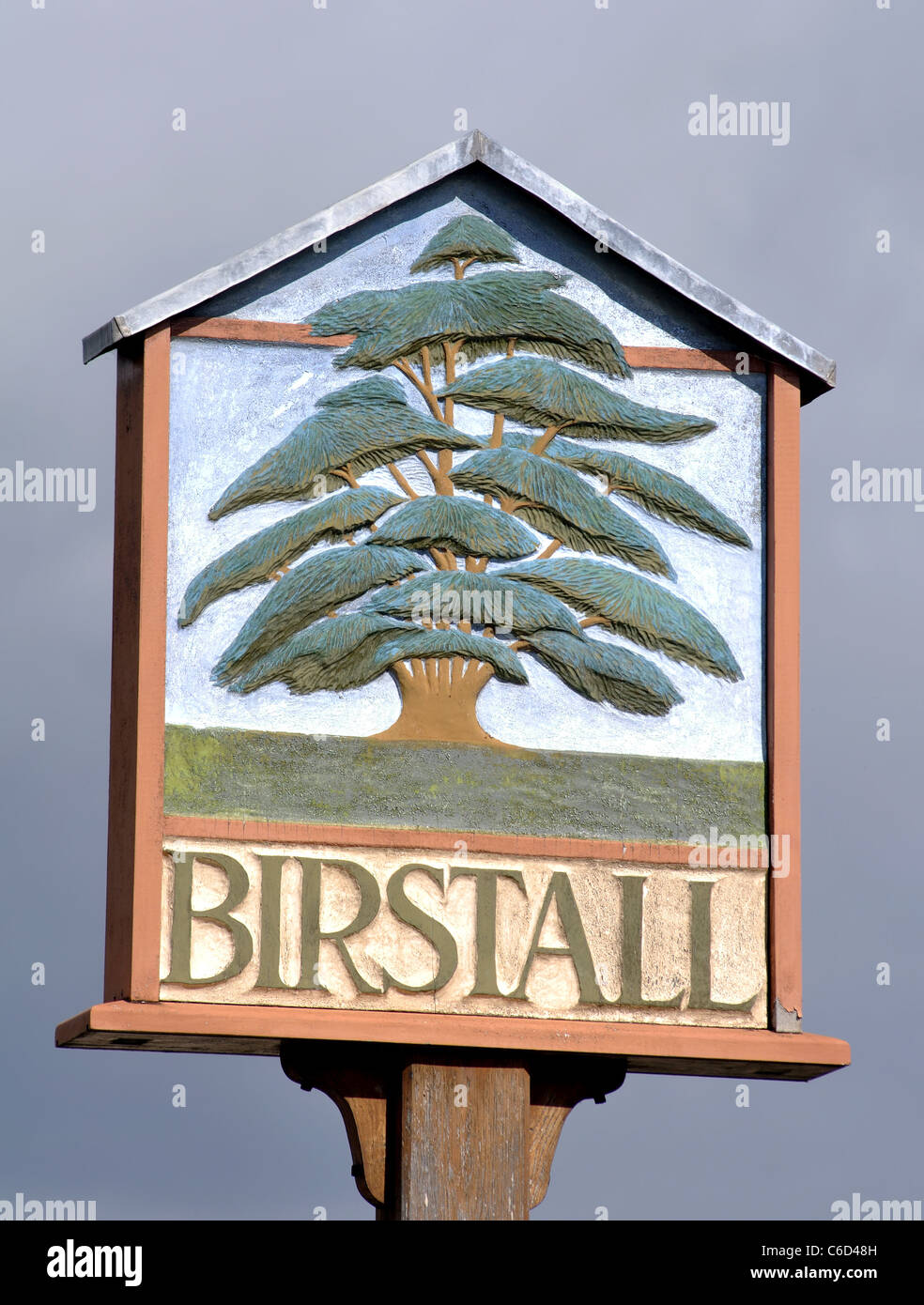 Birstall village sign hi-res stock photography and images - Alamy