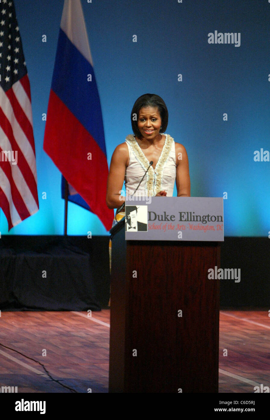 First Lady Michelle Obama and the First Lady of Russia visit Duke ...