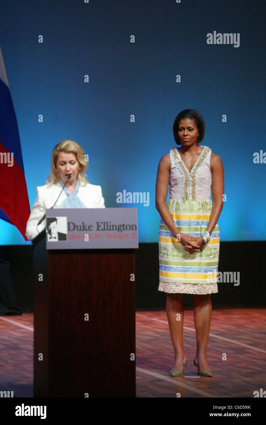 First Lady Michelle Obama and the First Lady of Russia Mrs. Svetlana ...