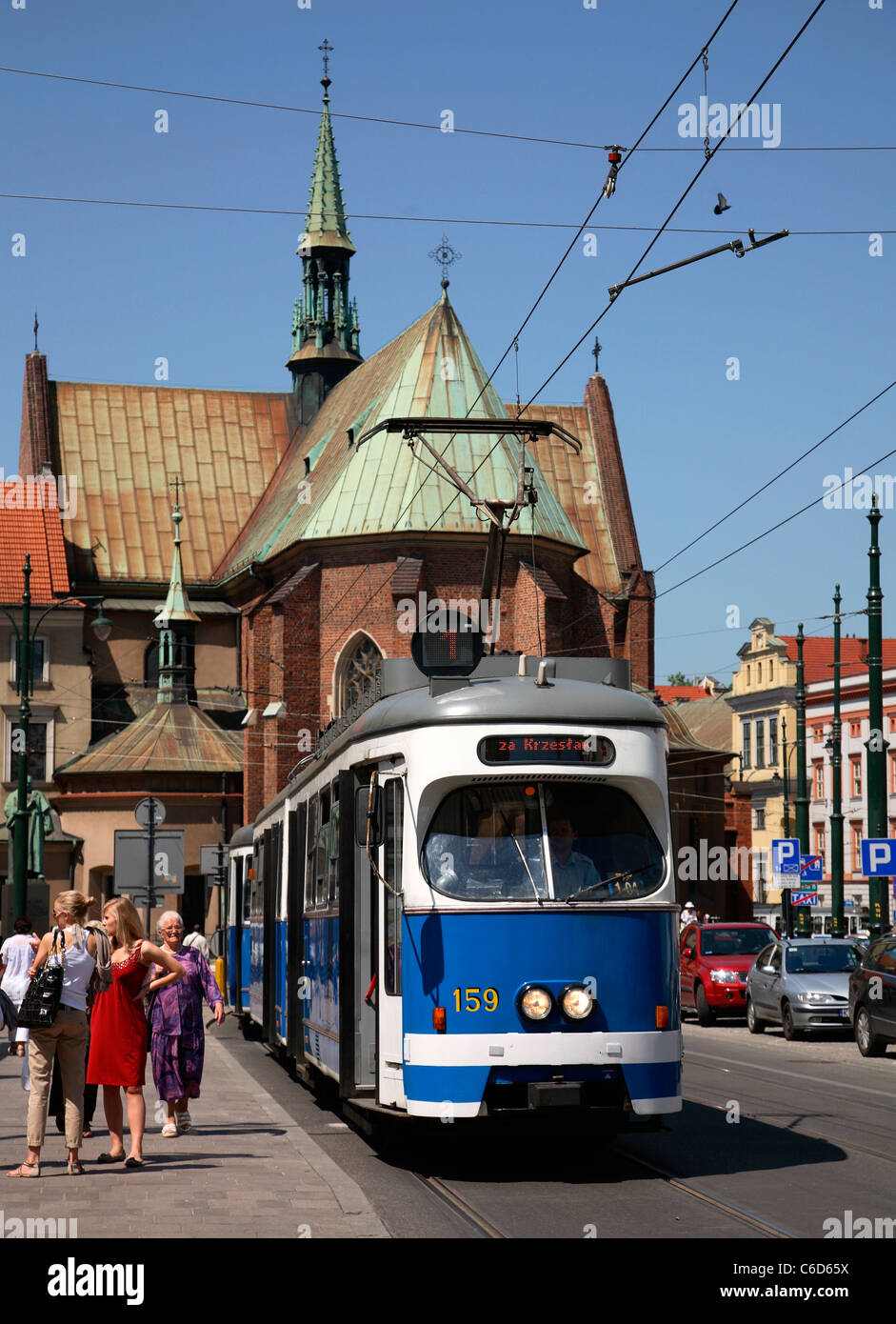 Poland Krakow Tram Stock Photo - Alamy
